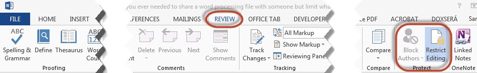 Protect a Portion of a Word Document - North Carolina Bar Association