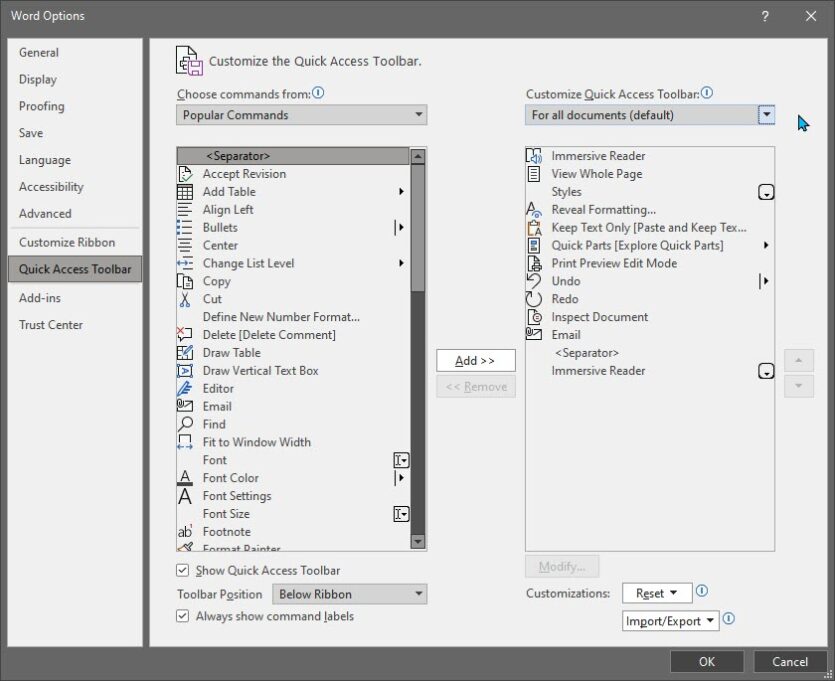 MS Office Hack The Quick Access Toolbar North Carolina Bar Association