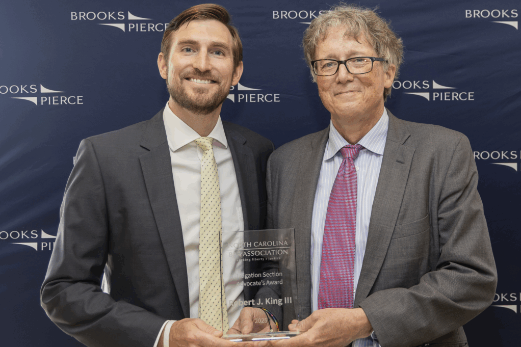Litigation Section Presents Advocate’s Award to Bob King - North ...